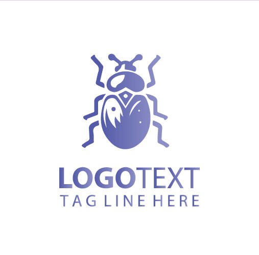 Bug logo Royalty Free Vector Image - VectorStock