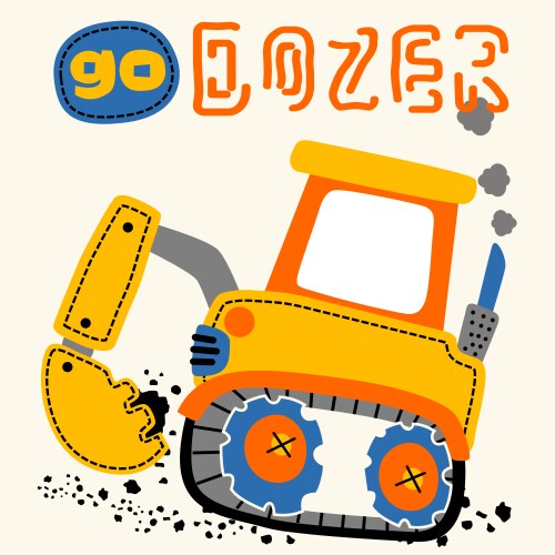 Cartoon Bulldozer Vector Images (over 2,700)