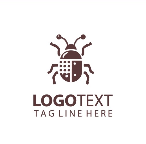 Bug logo Royalty Free Vector Image - VectorStock