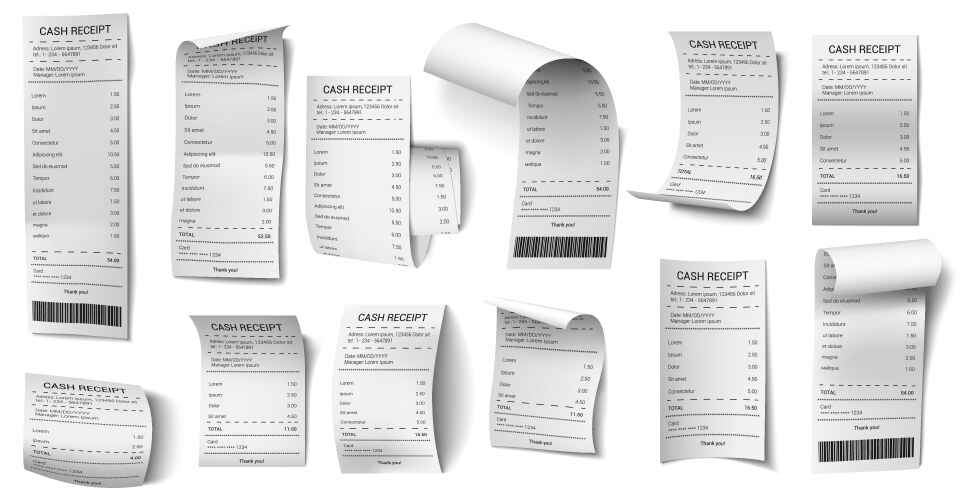 Bill Receipt Supermarket Vector Images (over 2,900)
