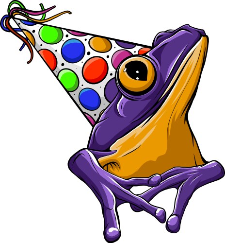 Cute frog cartoon Royalty Free Vector Image - VectorStock