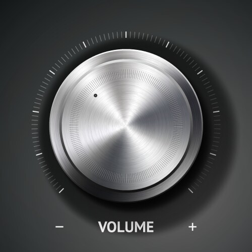 Volume knob Royalty Free Vector Image - VectorStock