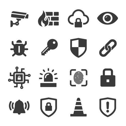 Contact icon set Royalty Free Vector Image - VectorStock