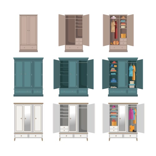 Empty Wardrobe Vector Images (over 8,500)