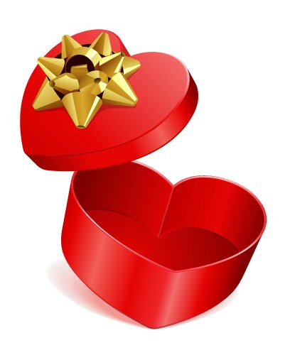 Pink heart box Royalty Free Vector Image - VectorStock