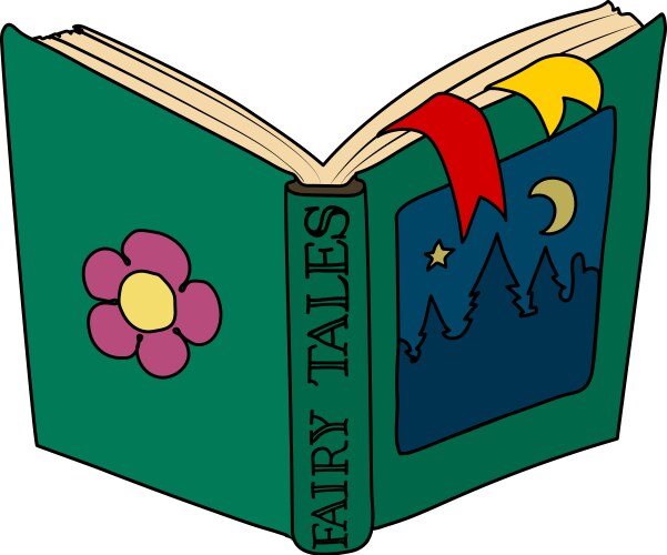 Open Book Cover Clipart