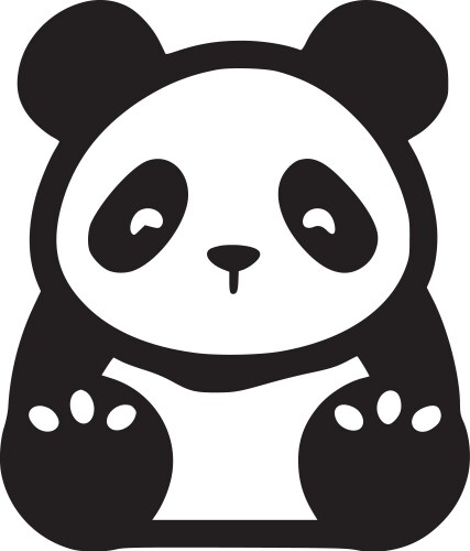 Hello panda Royalty Free Vector Image - VectorStock