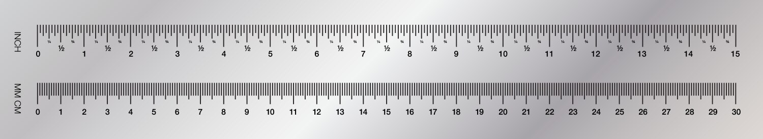 15 cm wood ruler icon realistic style Royalty Free Vector