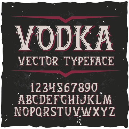 Good handcrafted font for any label design Vector Image