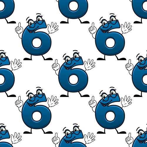 Number 6 Cartoon Vector Images (over 3,000)