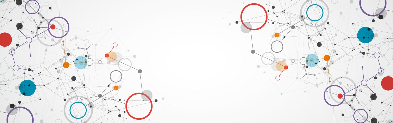 Template for science and technology presentation Vector Image