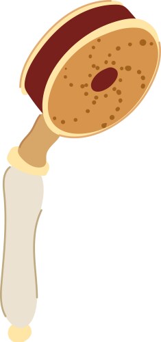 Water shower head cartoon Royalty Free Vector Image