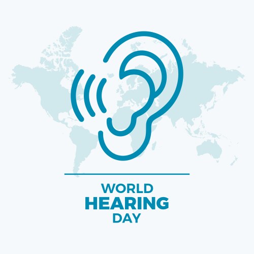 World hearing day poster Royalty Free Vector Image