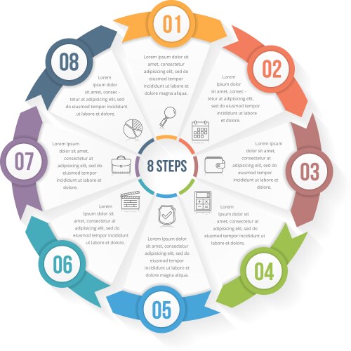 Infographic Eight Vector Images (over 6,900)