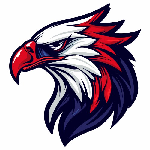 Eagle head logo template Royalty Free Vector Image