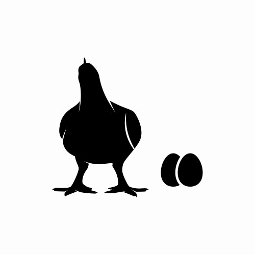 Chicken broiler logo design template Royalty Free Vector