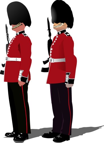 Queens guard Royalty Free Vector Image - VectorStock