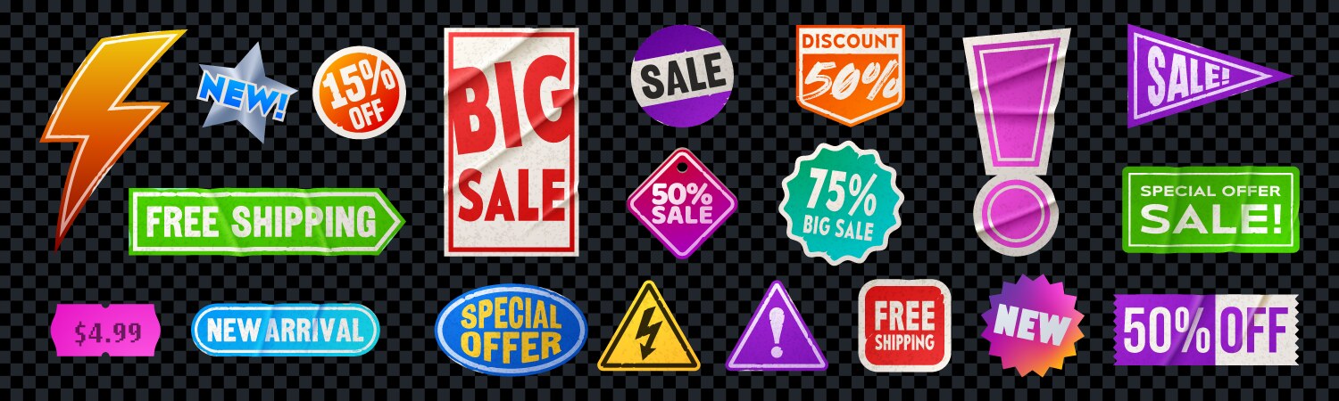 Grunge sticker old tape rectangle label Royalty Free Vector