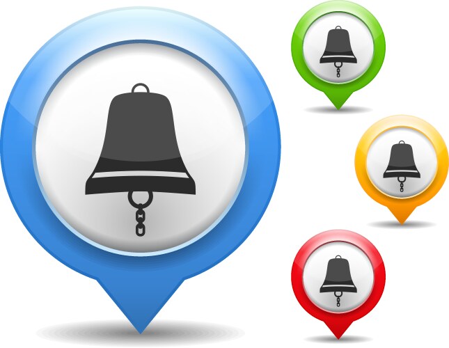 Alarm bell icon Royalty Free Vector Image - VectorStock