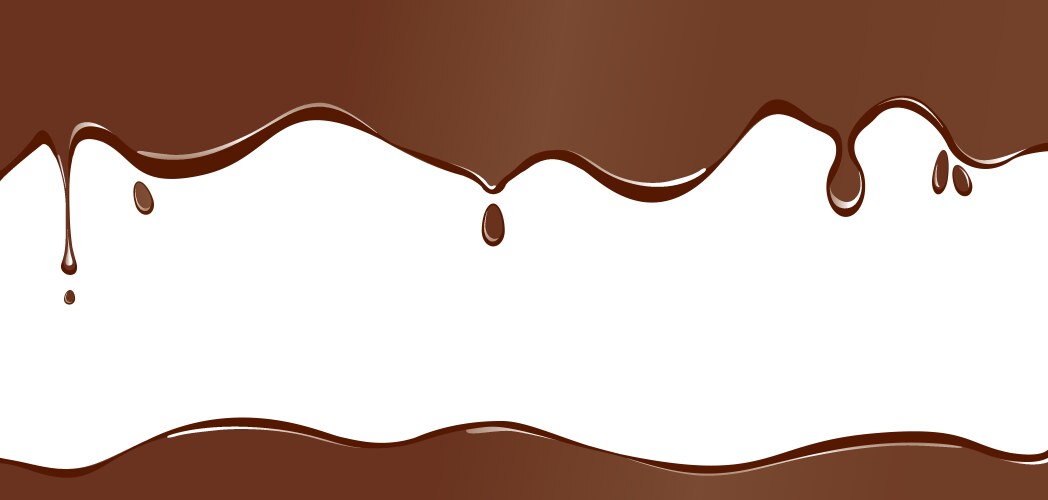 Chocolate dripping Royalty Free Vector Image - VectorStock