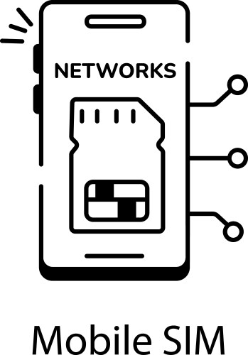 Networking linear icon Royalty Free Vector Image