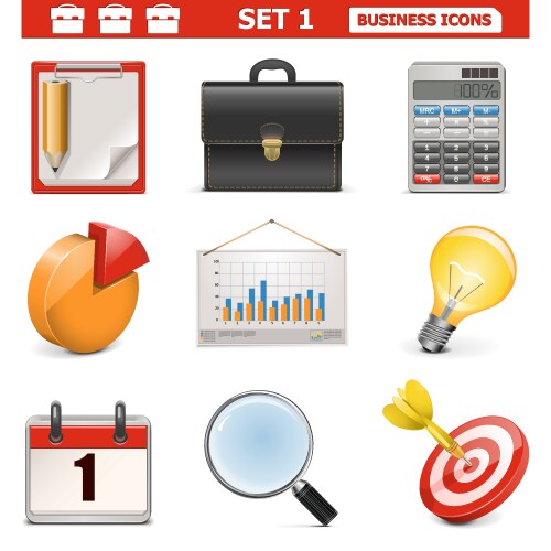 Business ratings graphs and charts Royalty Free Vector Image