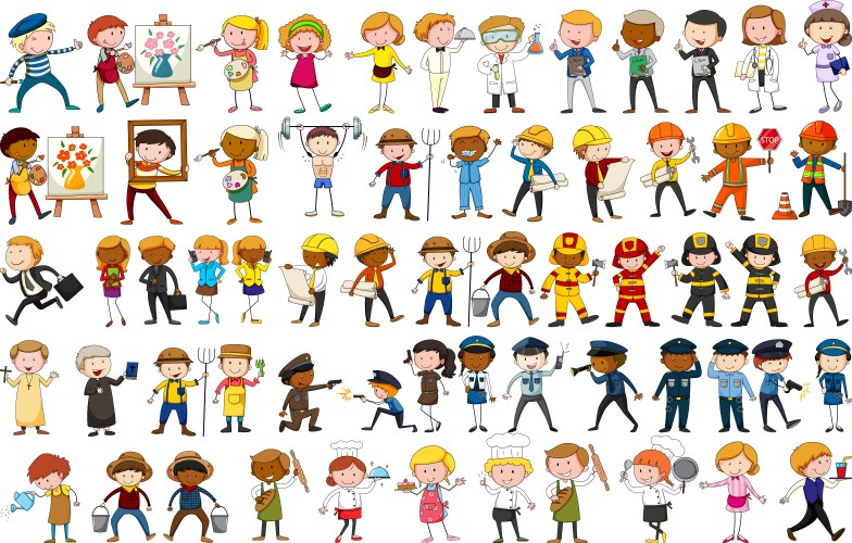 Different Occupation Vector Images (over 10,000)