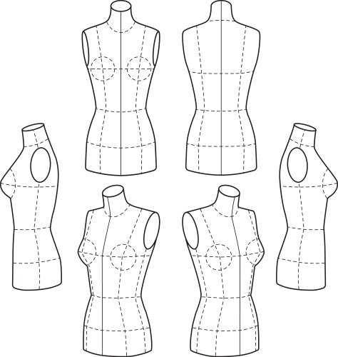 Mannequin Template Vector Images (over 2,800)