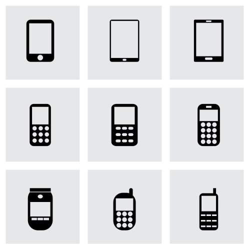 Mobile phones Royalty Free Vector Image - VectorStock