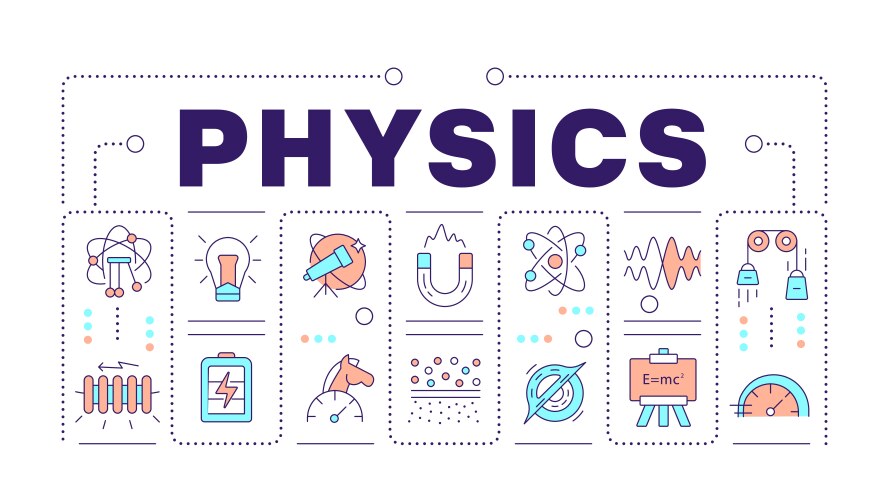 Astronomy science purple word concept Royalty Free Vector