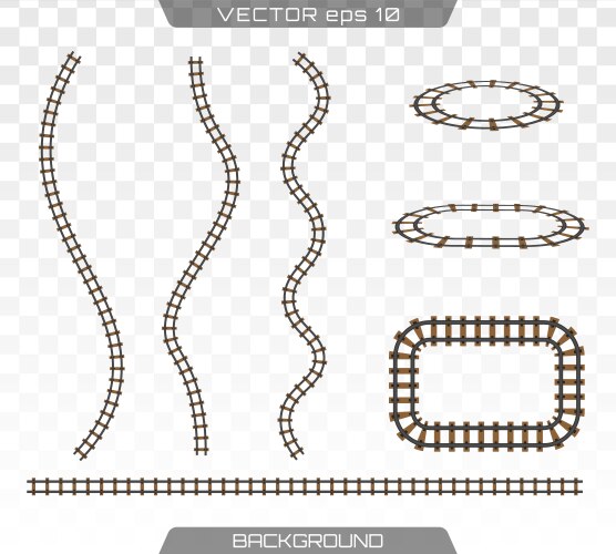 Straight tracks art design Royalty Free Vector Image