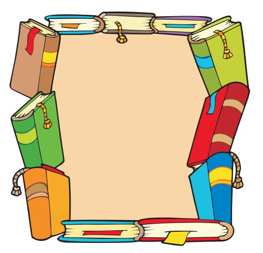 Frame with school supplies 1 Royalty Free Vector Image