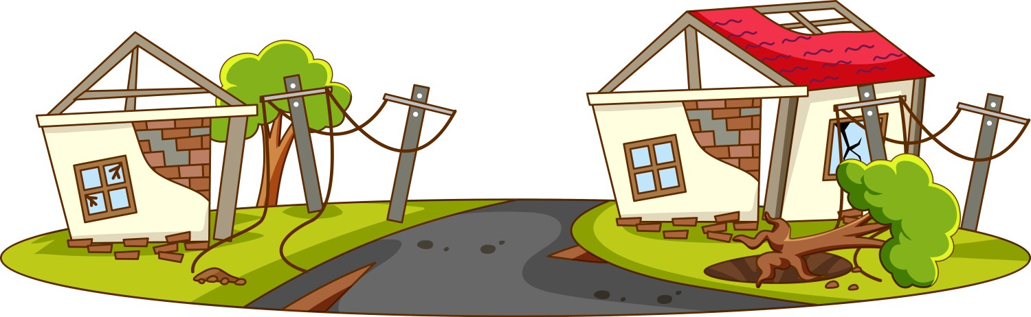 Cartoon storm wind natural disaster superstorm Vector Image