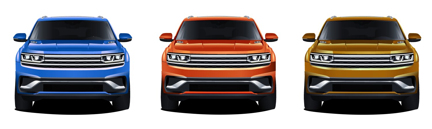 Realistic car Royalty Free Vector Image - VectorStock