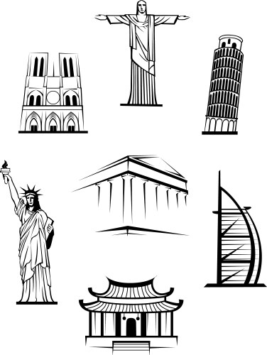Famous Landmarks Vector Images (over 85,000)