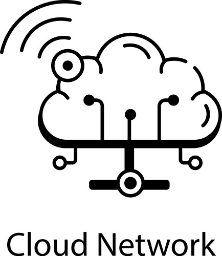 Networking linear icon Royalty Free Vector Image