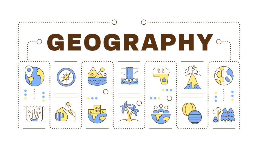 Mathematics word concepts banner presentation Vector Image