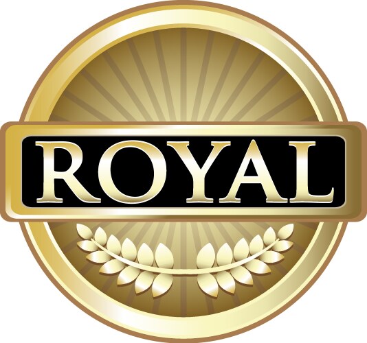 Certified quality gold emblem Royalty Free Vector Image
