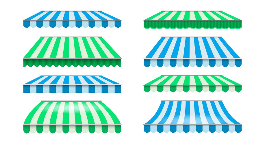 Rainforest canopies line icons collection canopy Vector Image