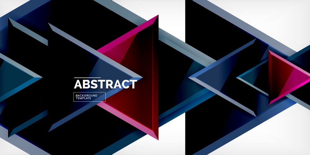 Triangle glass shapes geometric abstract Vector Image