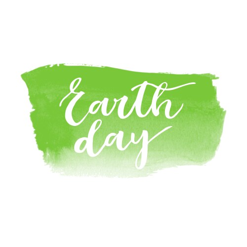 Happy earth day ecology concept poster world Vector Image