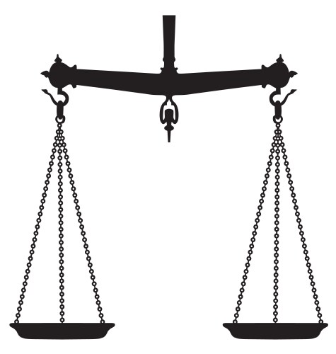 Hand holds scale Royalty Free Vector Image - VectorStock Hand holds scale Royalty Free Vector Image - VectorStock