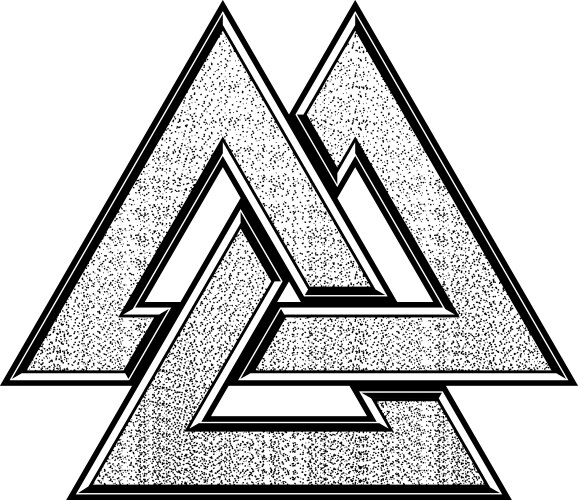 Sacred geometry triangle based symbol and elements