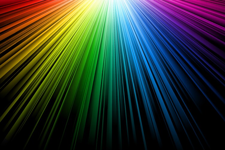 Colorful Light Rays Royalty Free Vector Image - VectorStock