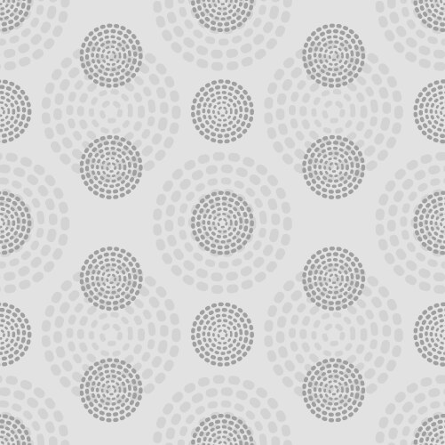Circles stippled seamless pattern aesthetic Vector Image