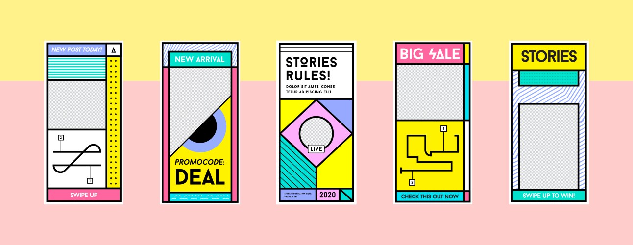 Fun 90s posters retro pc windows minimal post Vector Image