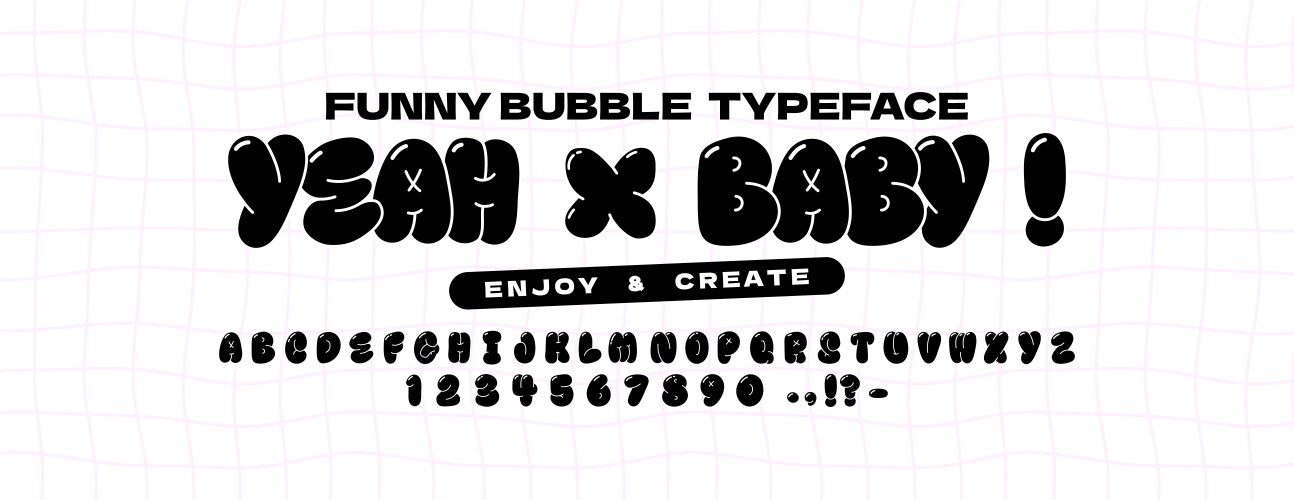 Funky playful style font design colorful alphabet Vector Image