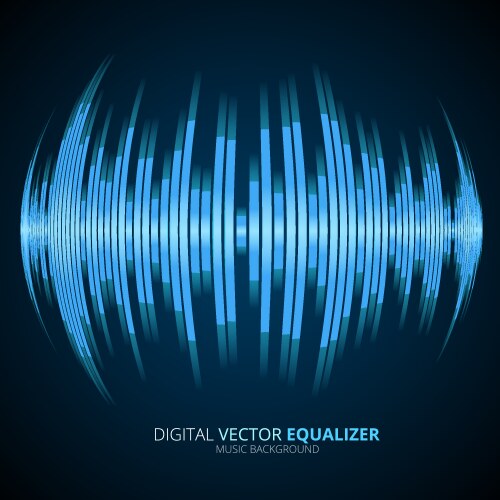 Red digital equalizer Royalty Free Vector Image