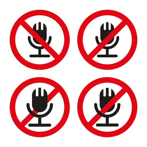 No Recording Sign Vector Images (over 2,200)