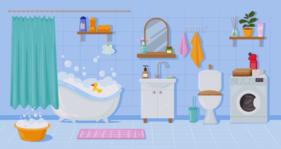 Bathroom Cartoon Vector Images (over 30,000)
